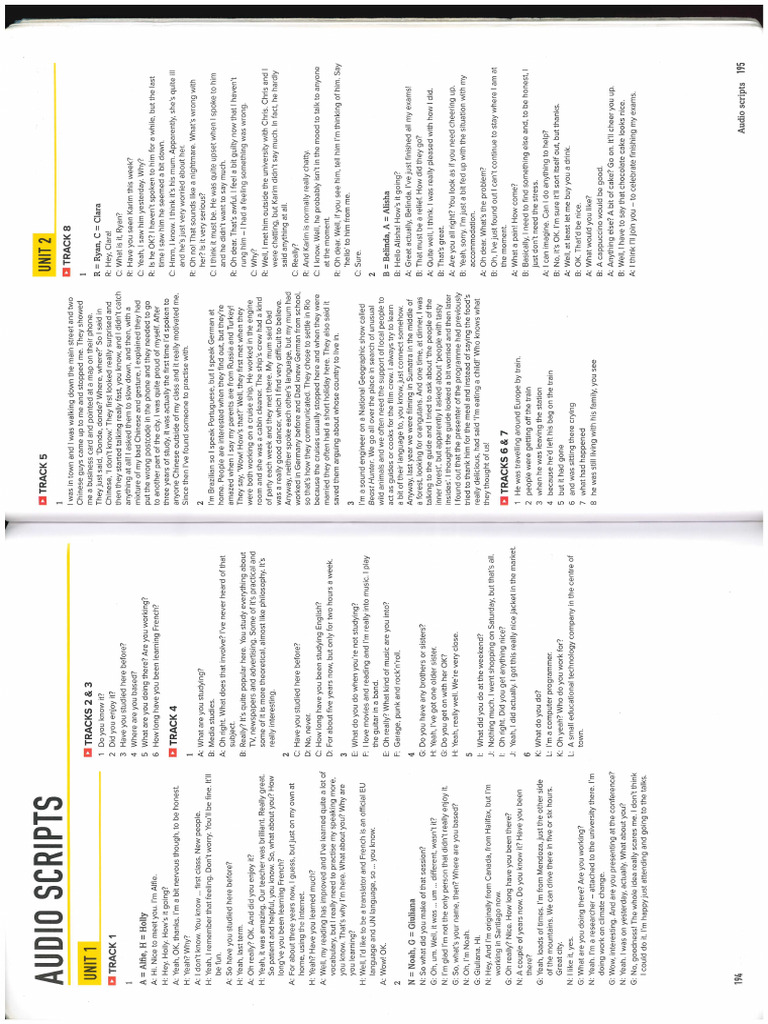 Audio Scripts | PDF
