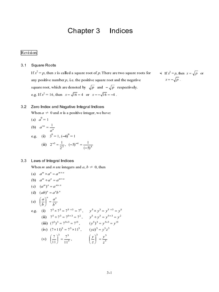 BM 03 E Indices | PDF
