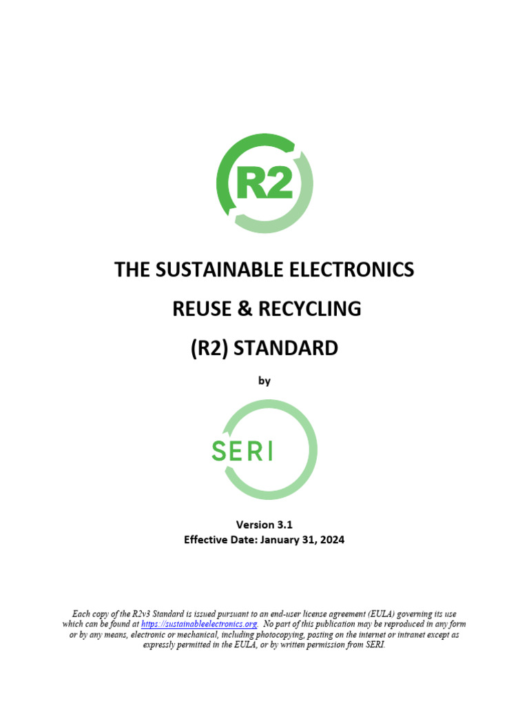 R2 Standard v3.1 | PDF