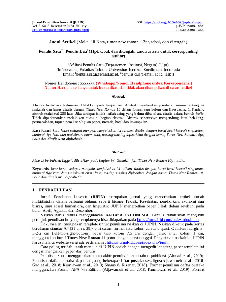 JUPIN-Template | PDF