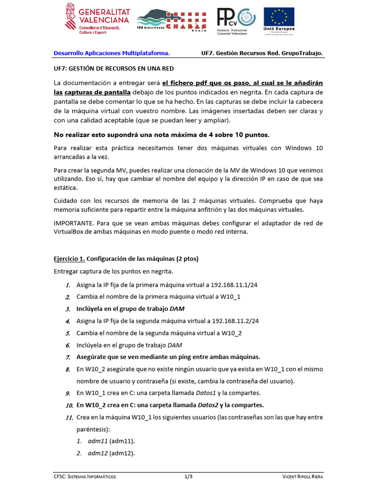 1DAM SIN UF7 Practica | PDF