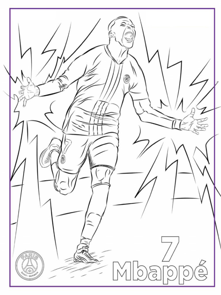 Colouring Book TH Mbappe | PDF