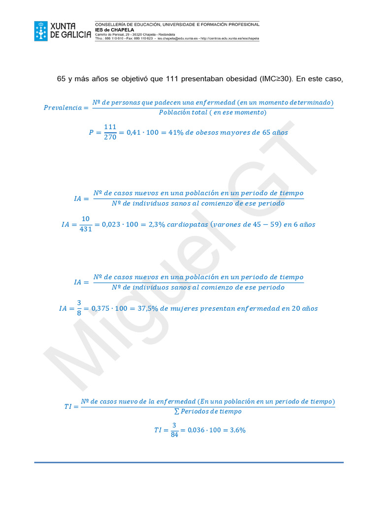 UD6. Prevalencia Incidencia Soluciones | PDF