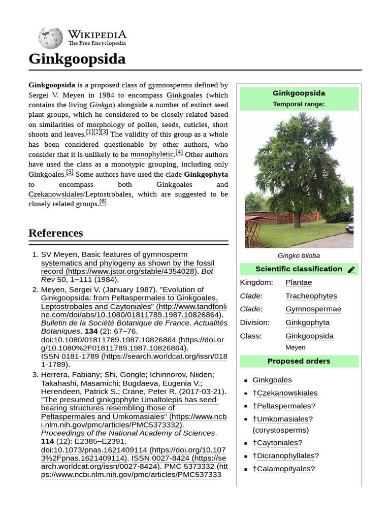 Ginkgoopsida | PDF