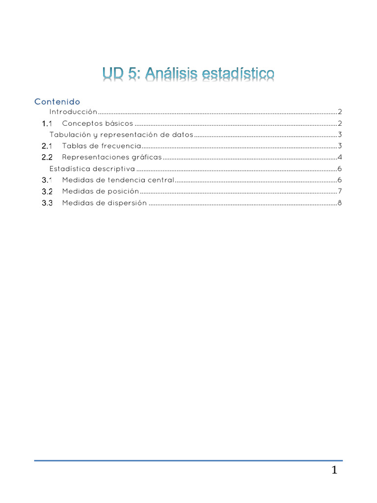 UD5. Estadística | PDF