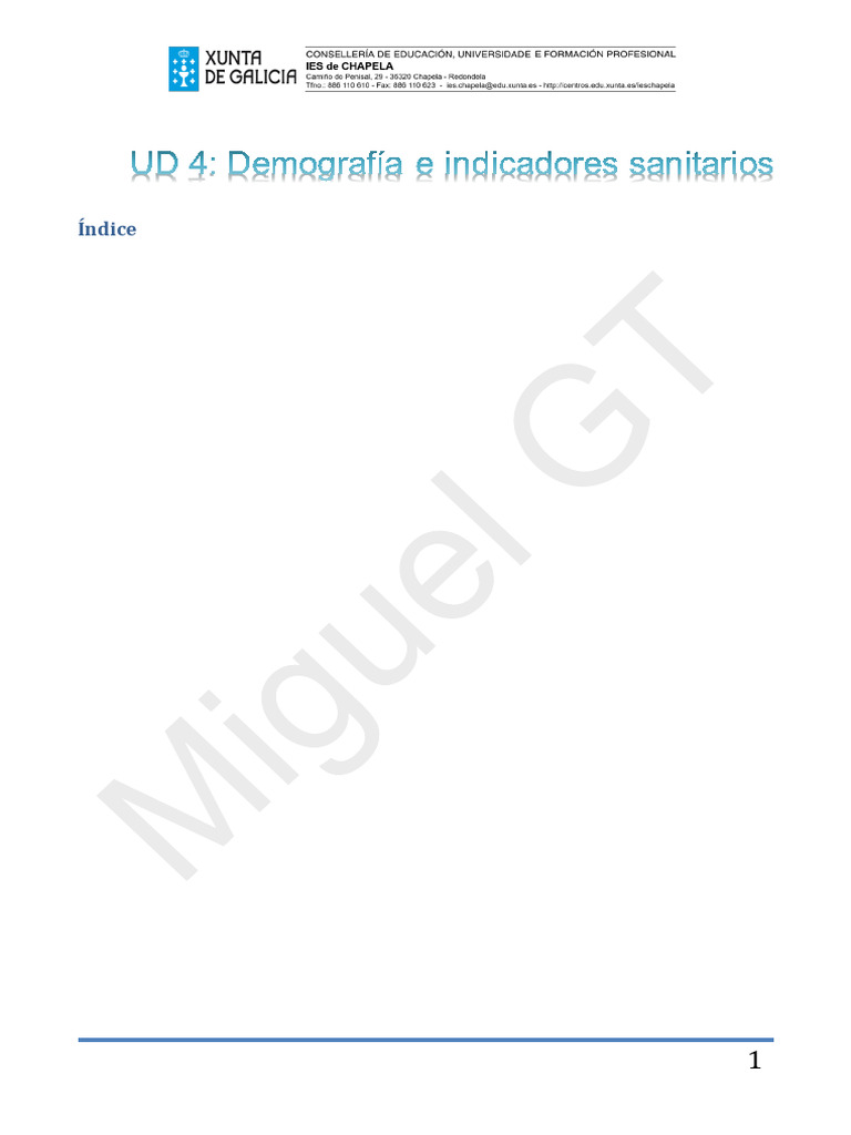 UD4. Demografía | PDF