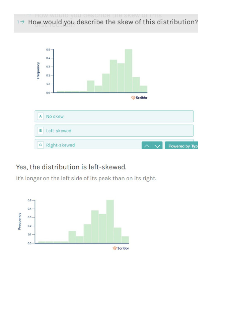 Practice Test Skewness | PDF