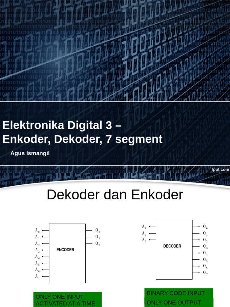 Elektronika Digital Dekoder Enkoder 7segment | PDF
