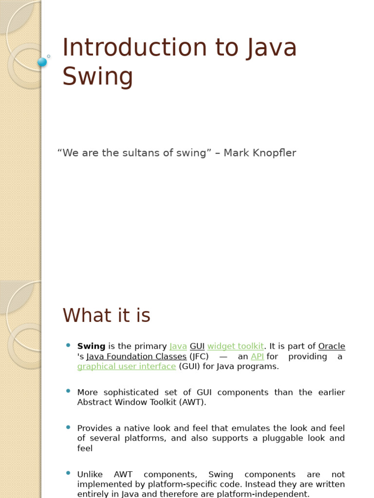 Introduction-to-Swing | PDF Introduction-to-Swing | PDF