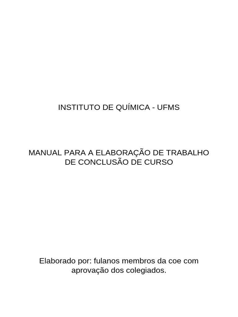 Modelo de TCC | PDF