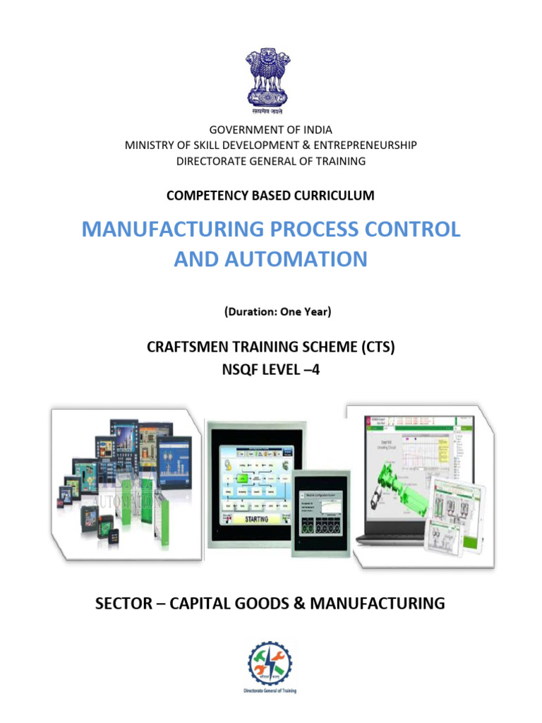 CTS MFG Process Control Automation - 10 - NSQF-4 | PDF