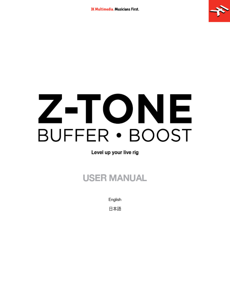Z-ToNE Buffer Boost User Manual | PDF | Electrical Engineering | Electronics