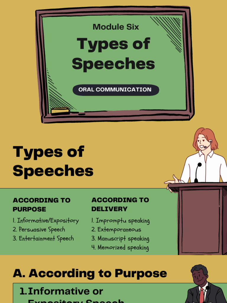 Types of Speeches by Purpose and Delivery | PDF