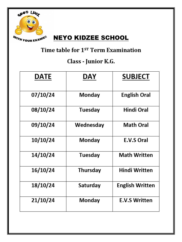 Timetable and Syllabus | PDF