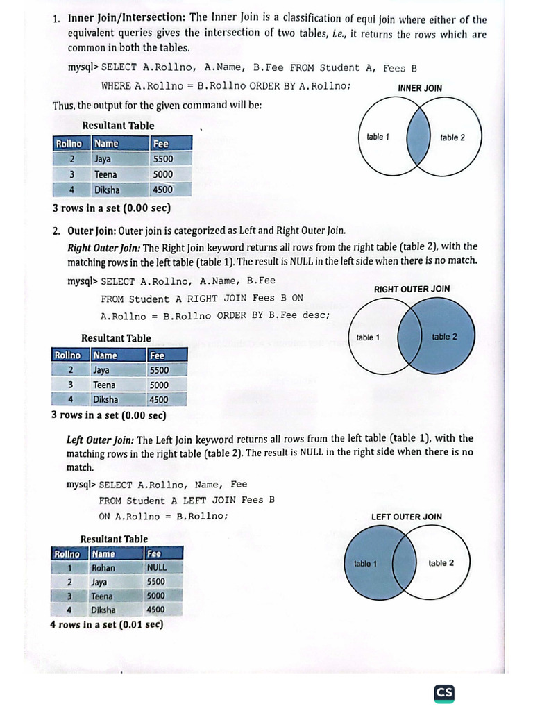 MySQL Joins Theory | PDF MySQL Joins Theory | PDF