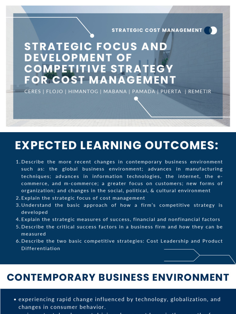 Strategic Cost Management Insights | PDF | E Commerce | Strategic ...