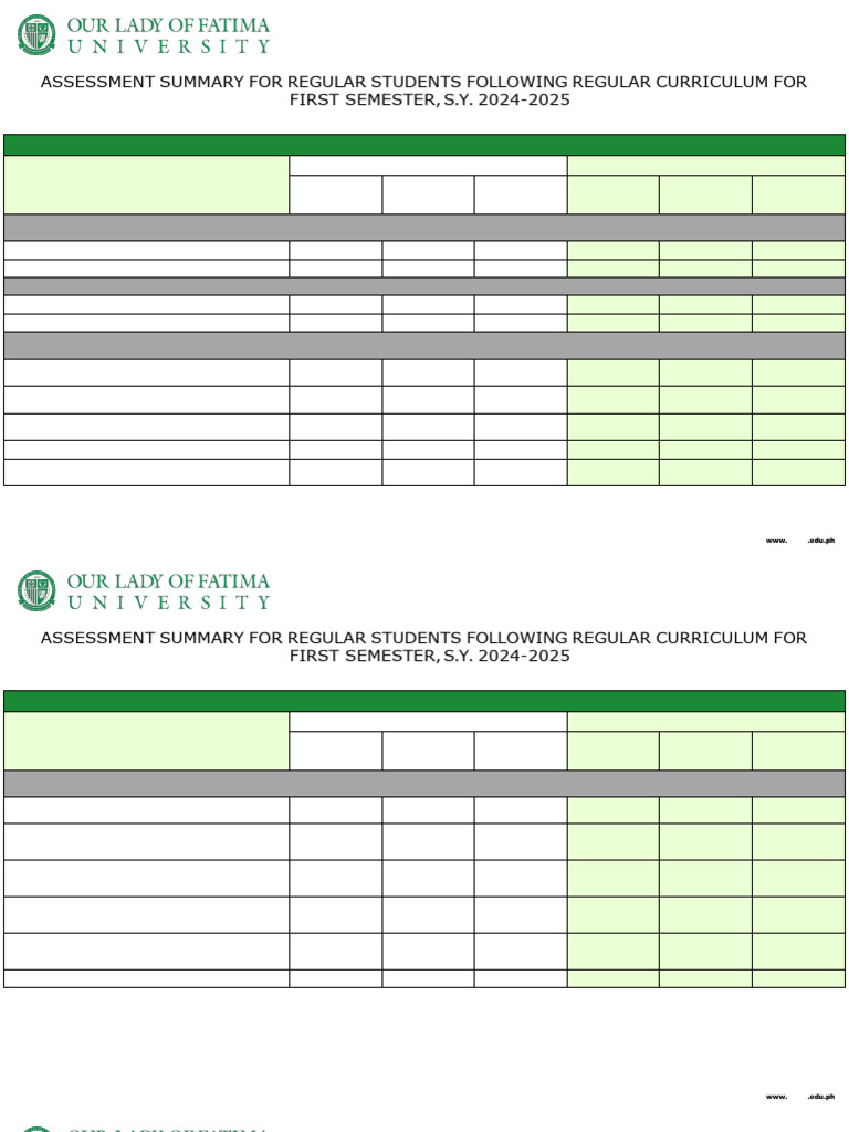 Val - Assessment Fees For First Semester of Ay 2425 1ST and 2ND Year V2 ...