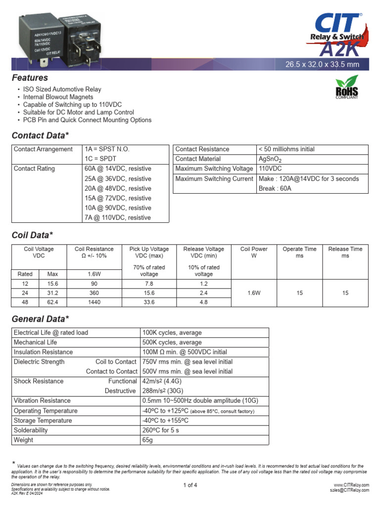 Precharge Relay | PDF