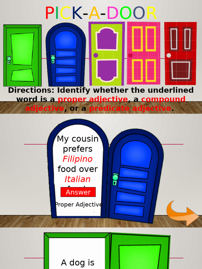 Pick A Door Template | PDF