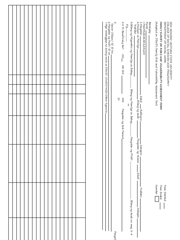 Dhvsu CSSP DSW Modified Frva | PDF