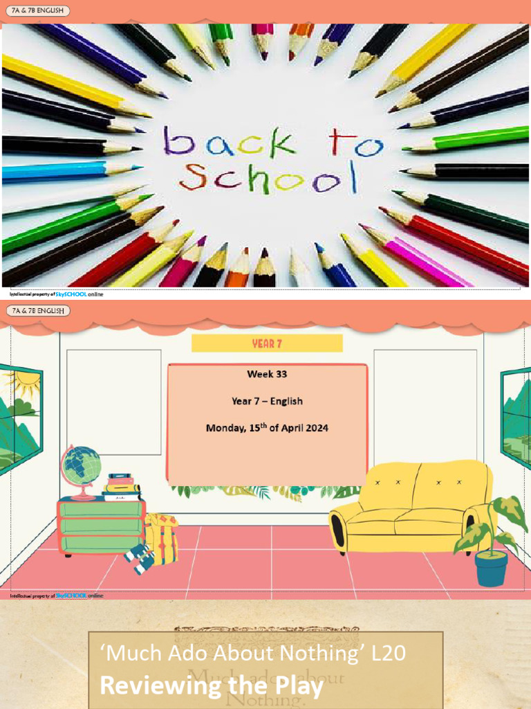 Week 33-Monday 15th-18th of April - Year 7 | PDF
