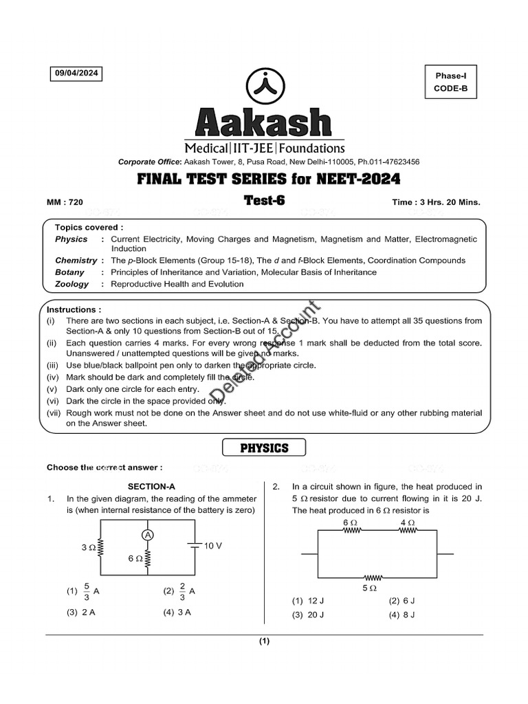 FTS 6 CODE B - Copy - Watermark | PDF