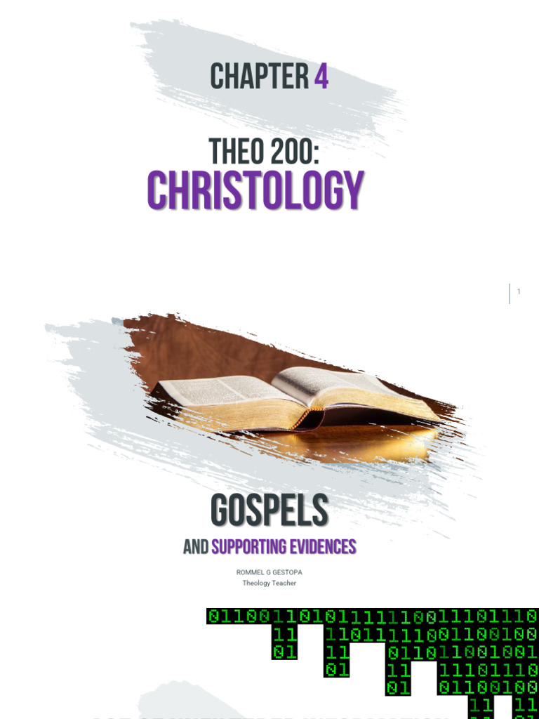 THEO 200 STUDY GUIDE - Gospels & Supporting Evidences (2024) | PDF