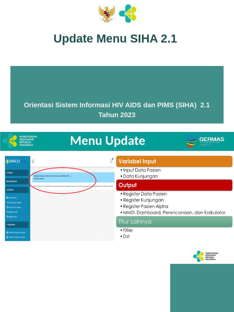 Update Menu SIHA 2.1 | PDF