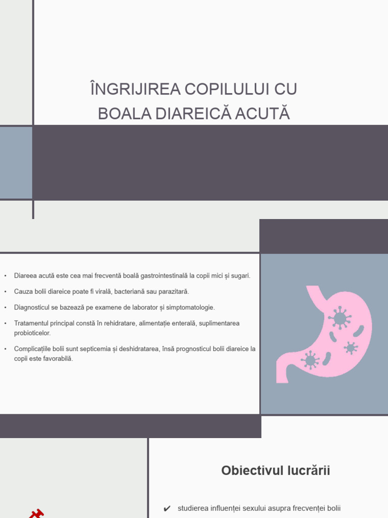Ingrijirea Copilului Cu BDA (Prezentare) | PDF