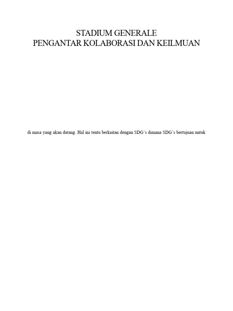 Resume stadium generale_PKK | PDF