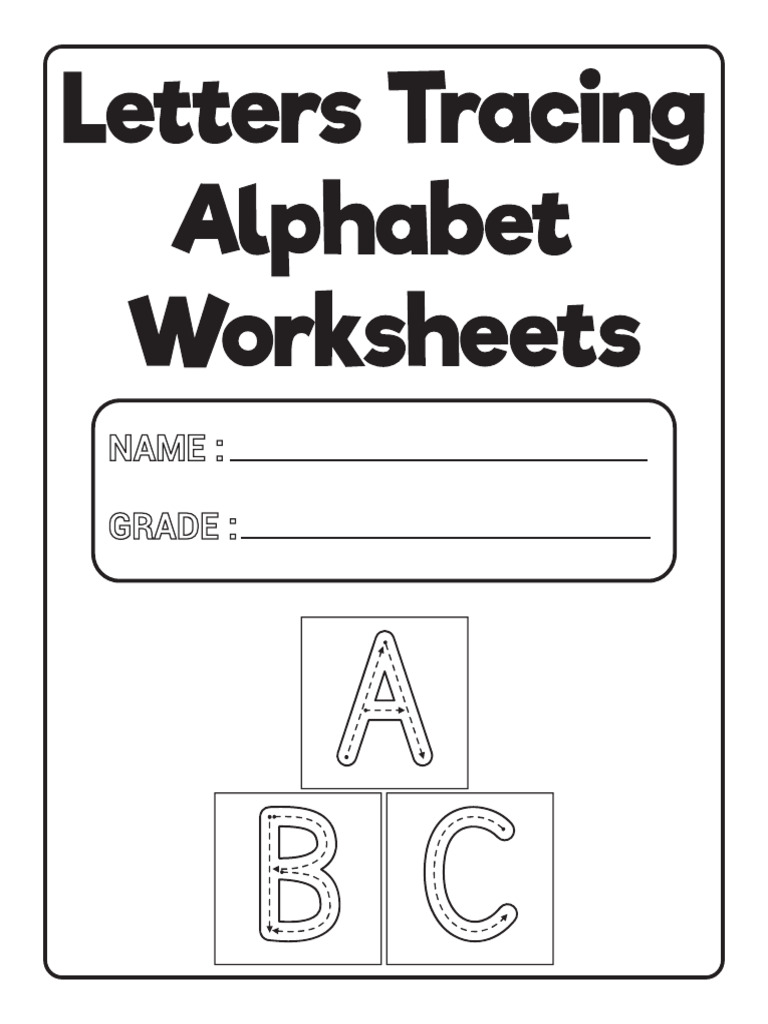 Alphabet Letter Tracing Worksheets | PDF