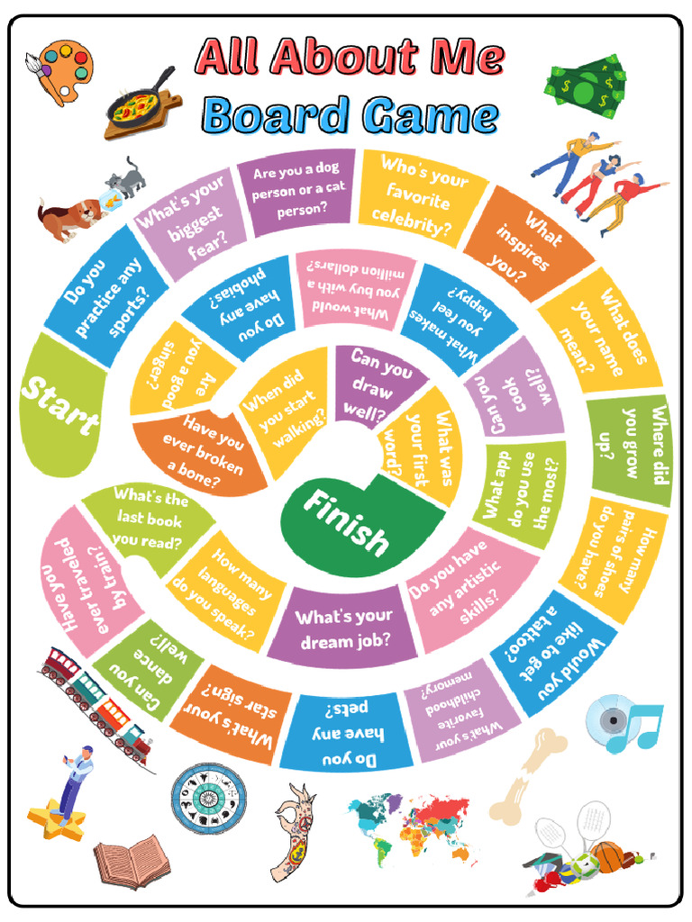 All About Me Board Game | PDF