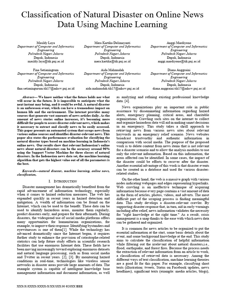 Project Natural Disaster | PDF