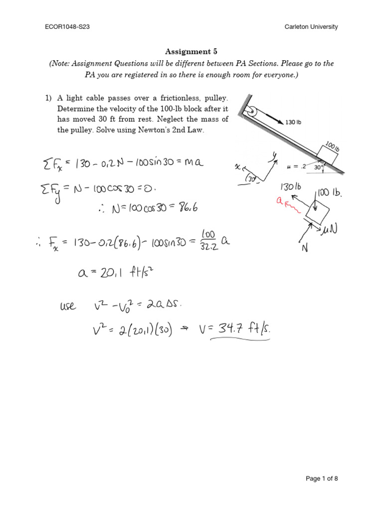 Assignment 5A Solutions | PDF