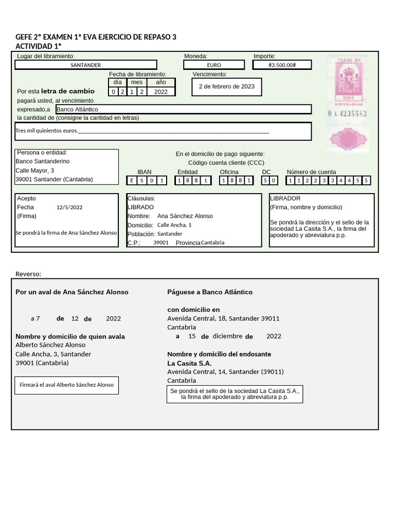 1GV GEFE REPASO 2EXA 1EVA EJER 3 SOL | PDF