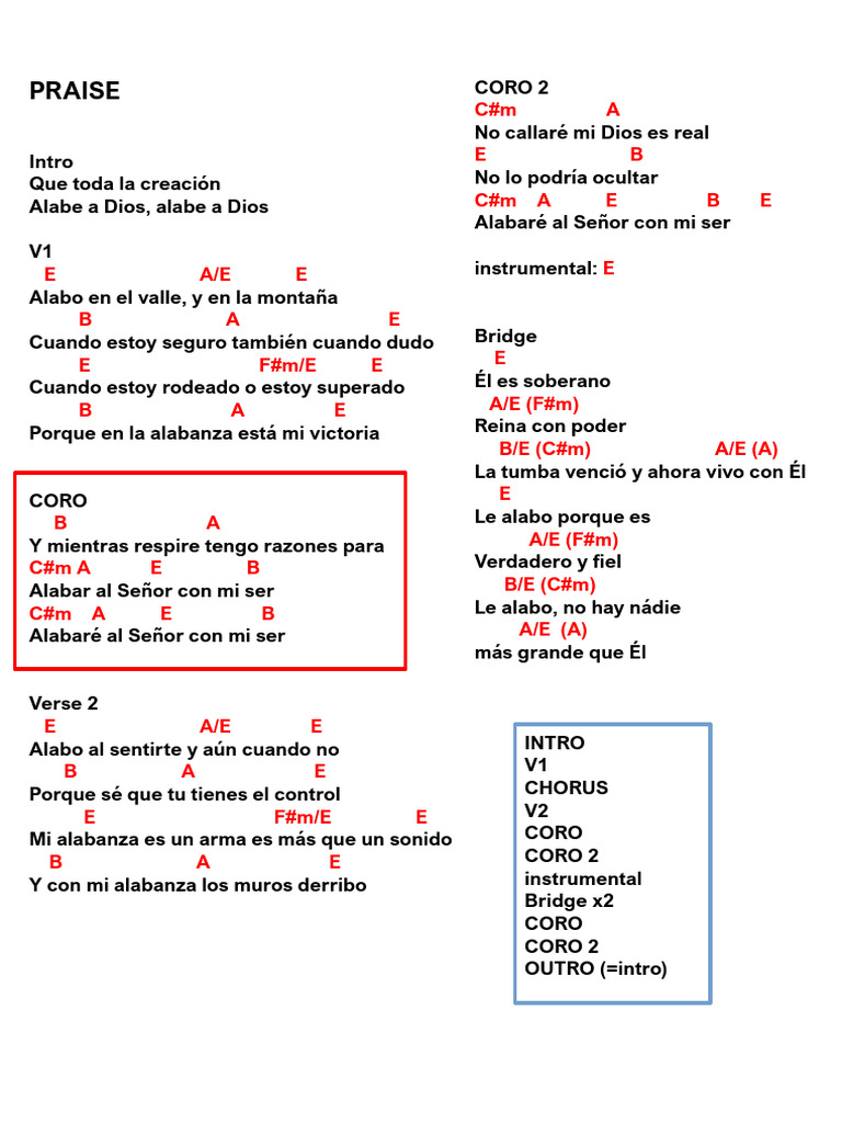 Praise E (castellano) | PDF