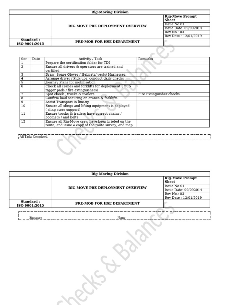 Sop Op 26 Prompt Hse | PDF