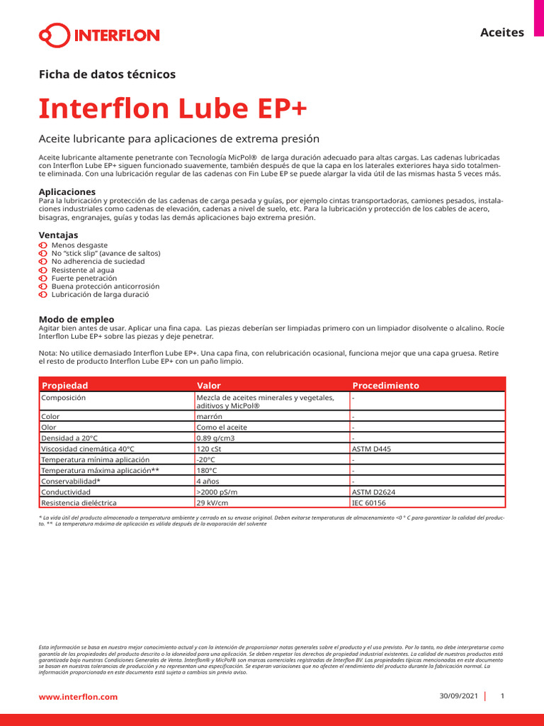 Interflon_Lube_EP_plus | PDF