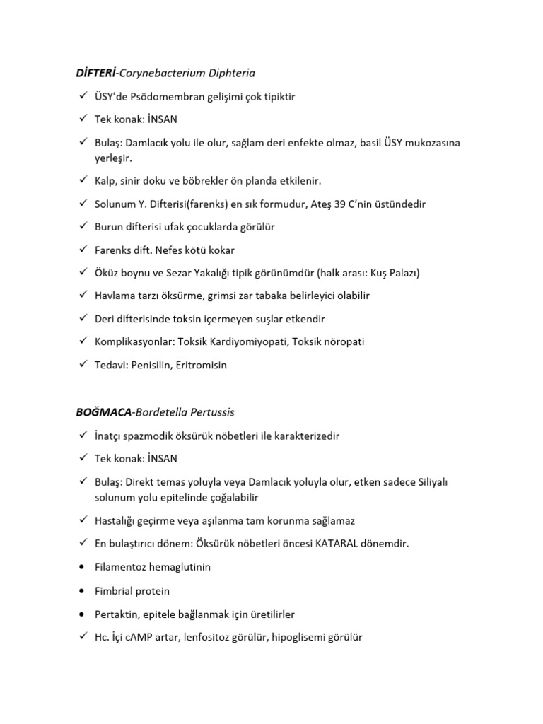 Difteri Boğmaca Kabakulak | PDF
