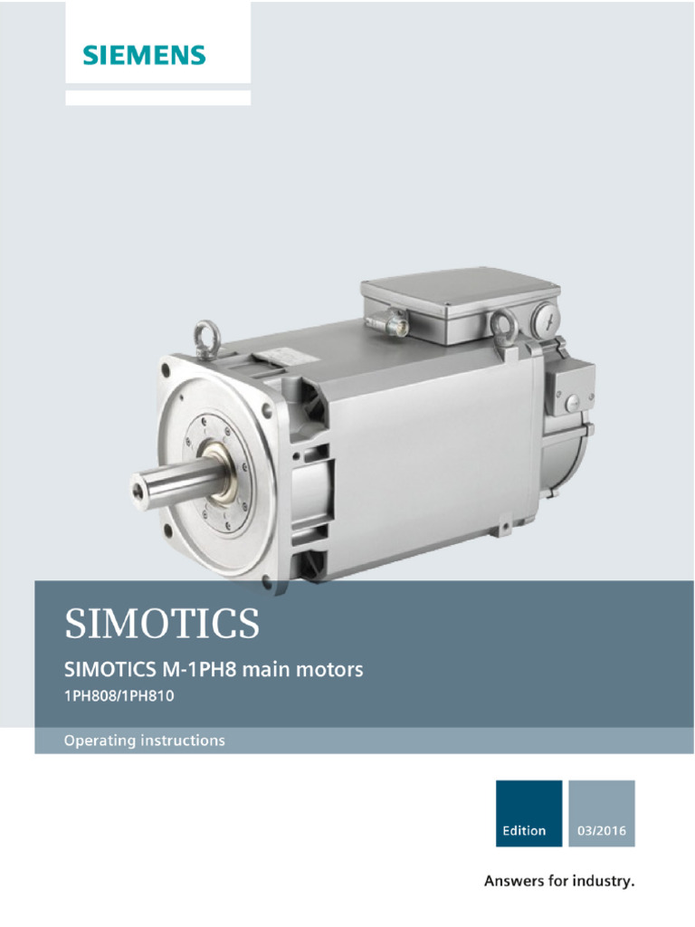 Siemens - Servos Simotics | PDF