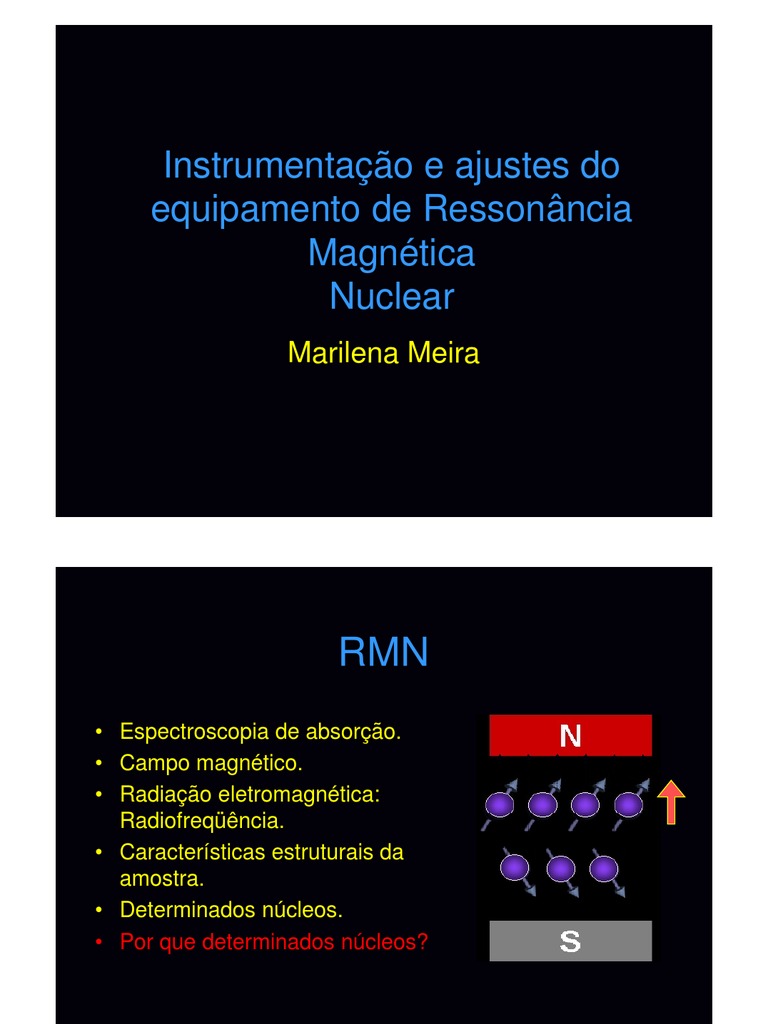 Instrumentação RMN | PDF | Imagem de ressonância magnética | Spin (Física)