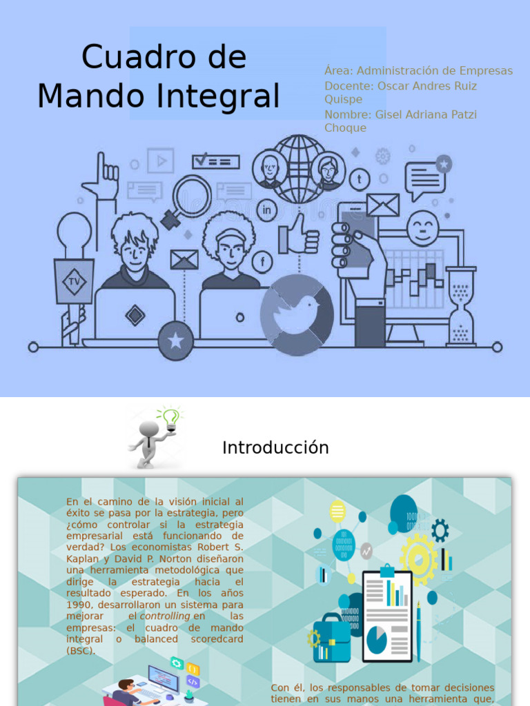 Cuadro de Mando Integral | PDF