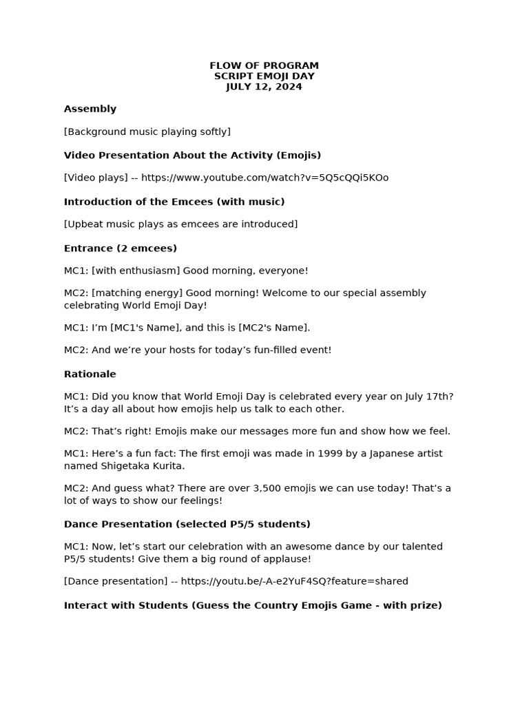 Script Emoji Day 2024 | PDF
