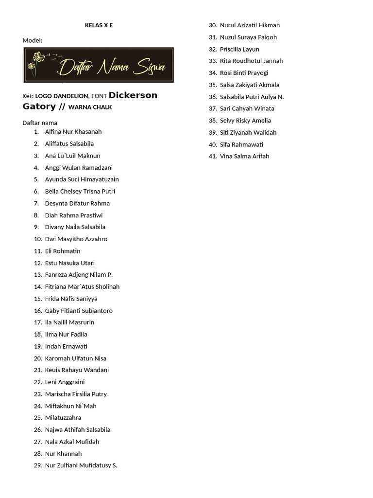 Nametag 2024 P2 | PDF