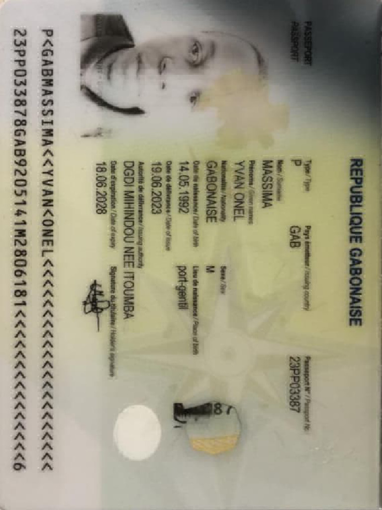 Gabonese Passport Issuance Details | PDF | National Security ...