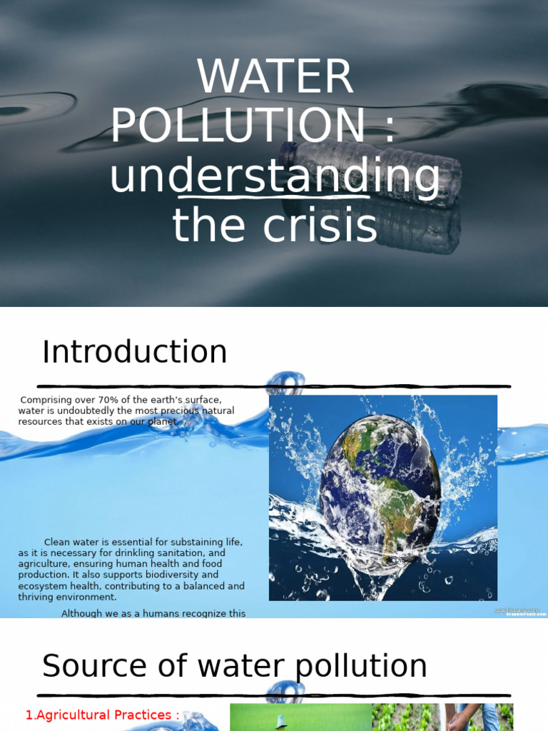 WATER POLLUTION PPT | PDF