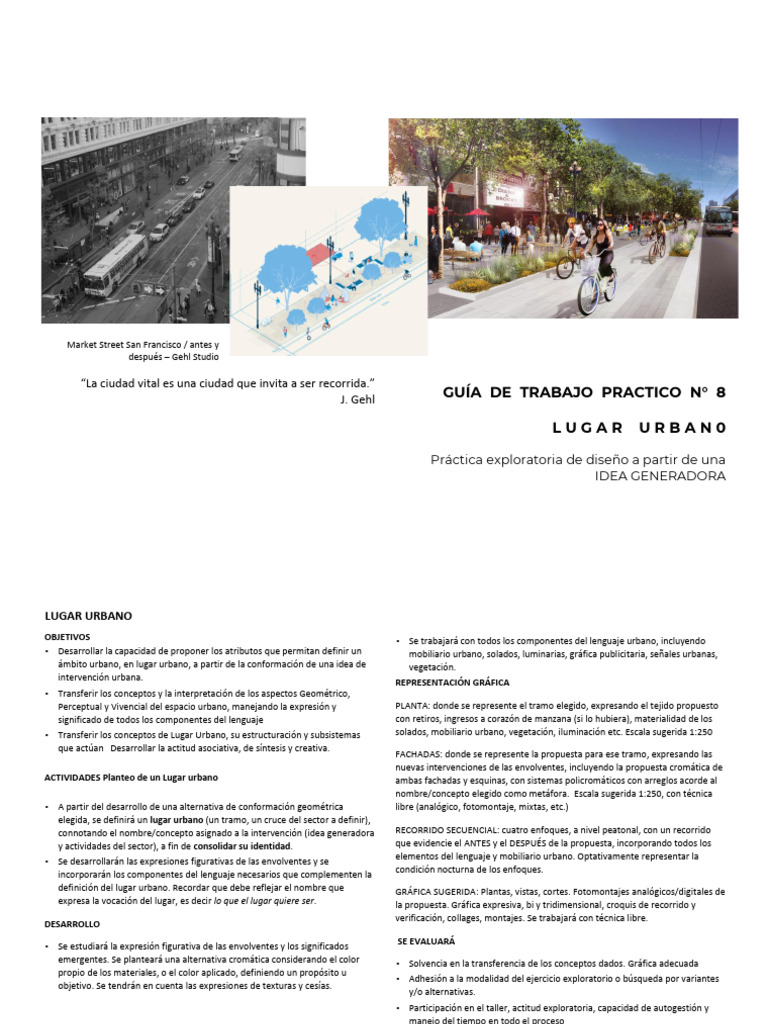 Morfologia Iii - Guia TP 8 - Lugar Urbano | PDF