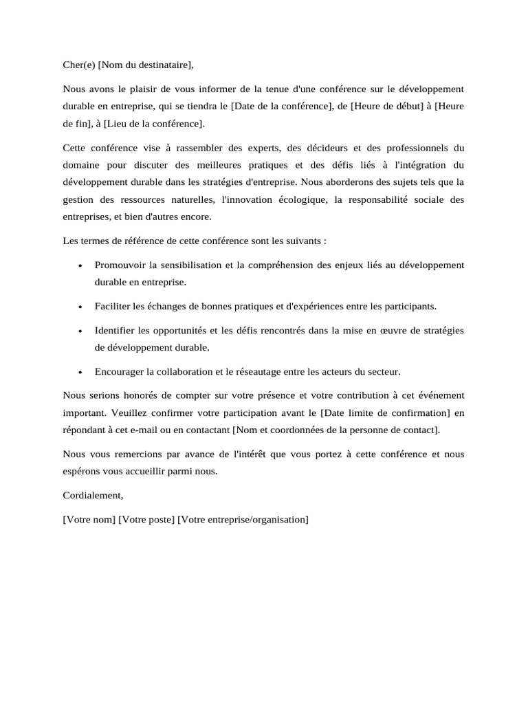 Exemple de Terme de Reference | PDF