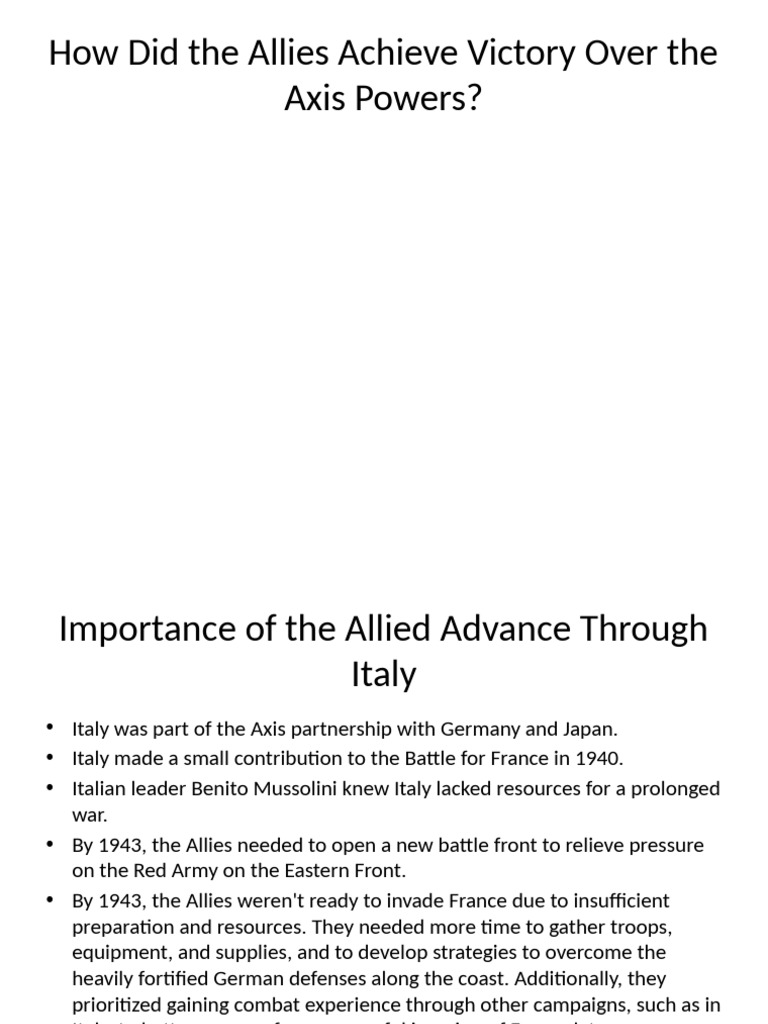 Allied Victory WWII No Images | PDF