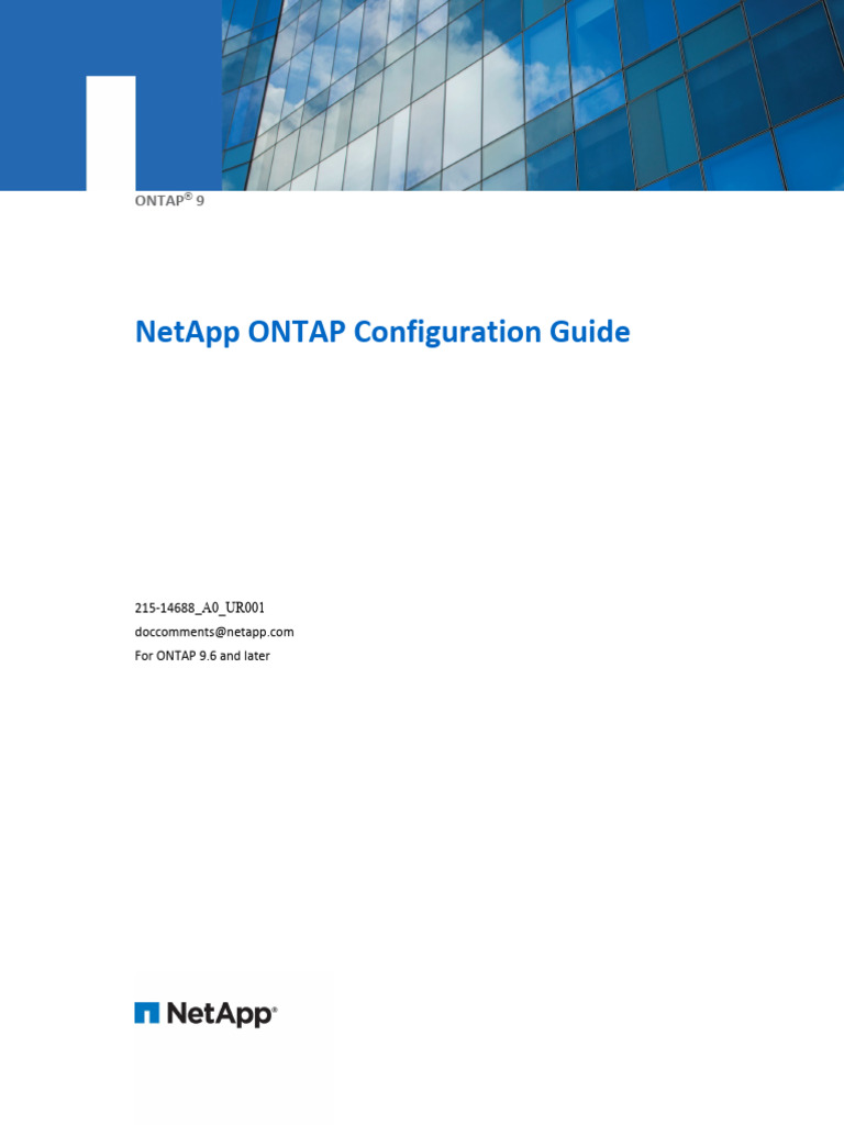 Netapp Ontap Configuration Guide Pdf